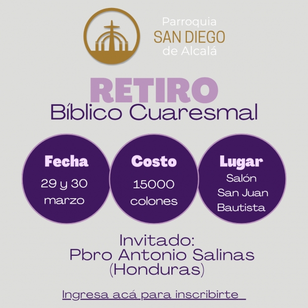 RETIRO BÍBLICO CUARESMAL - San Diego de Alcalá